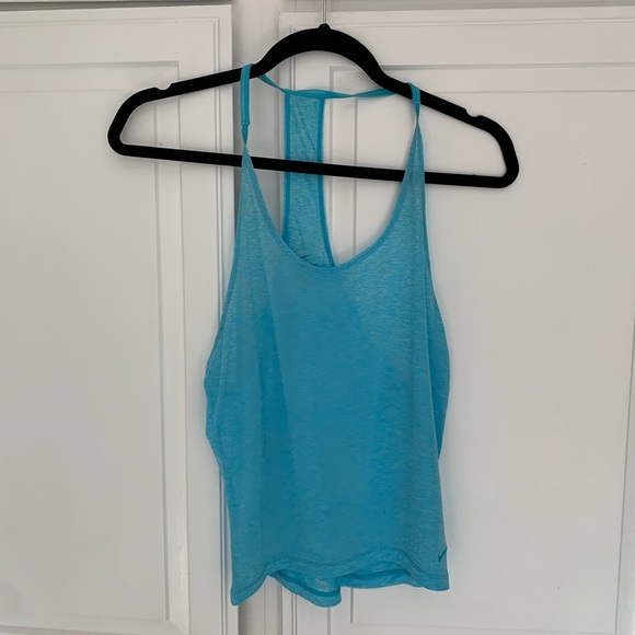 Nike | Tops | Nike Dry Fit Razorback Airy Tank Top Blue | Poshmark